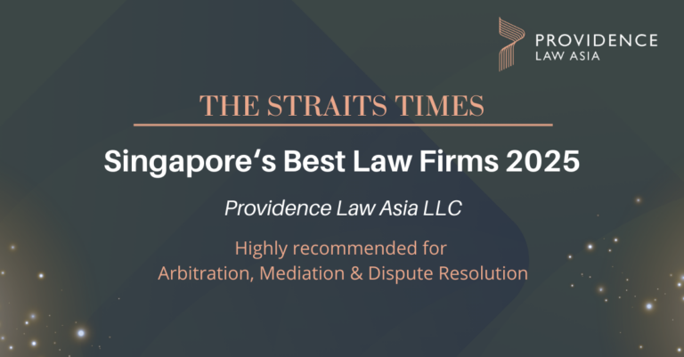 The Straits Time - Singapore's Best Law Firms 2025 - Providence Law ...